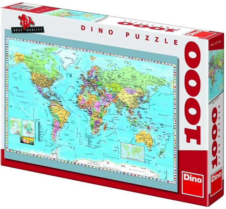 Dino 1000El. Polityczna Mapa Świata - Ceny i opinie - Ceneo.pl