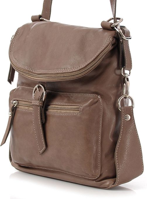 Plecak Chiara Listonoszka Skórzany Damski Cappucino (Pl5E) - Ceny i ...