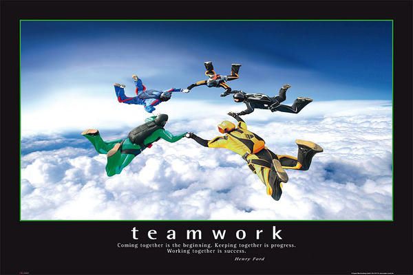 Teamwork - The chain is only as strong as the weakest link - plakat ...