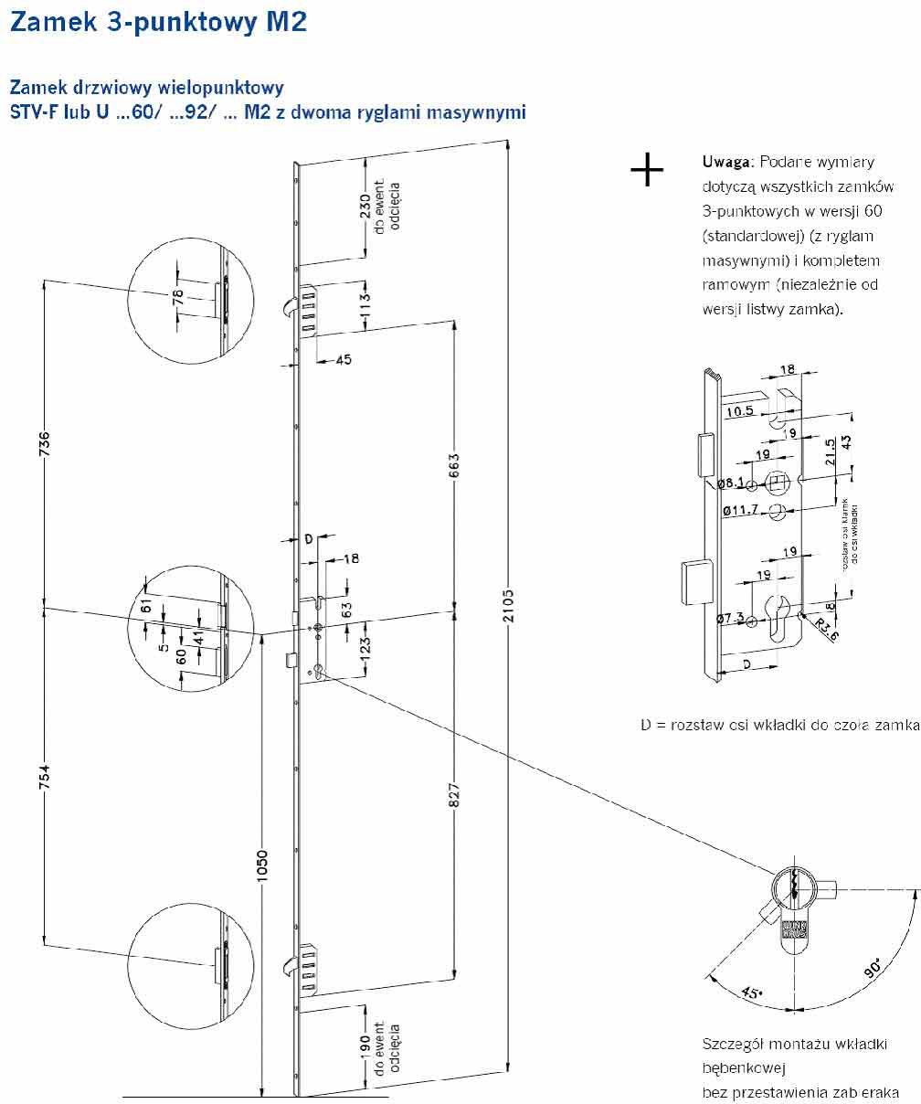 WINKHAUS STV-F 1660/35 92/8 M2 LEWA SR zASUWNICA - Opinie i ceny na ...