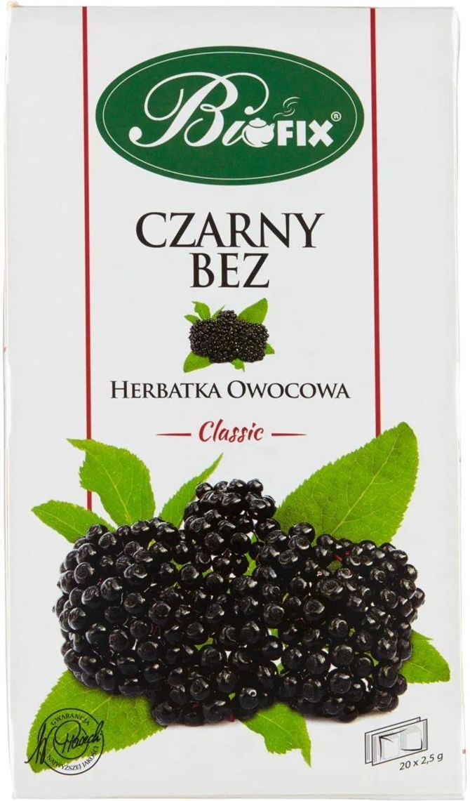 Herbata BiFix Classic Herbata Owocowa Czarny Bez 20x2,5g - Ceny i ...