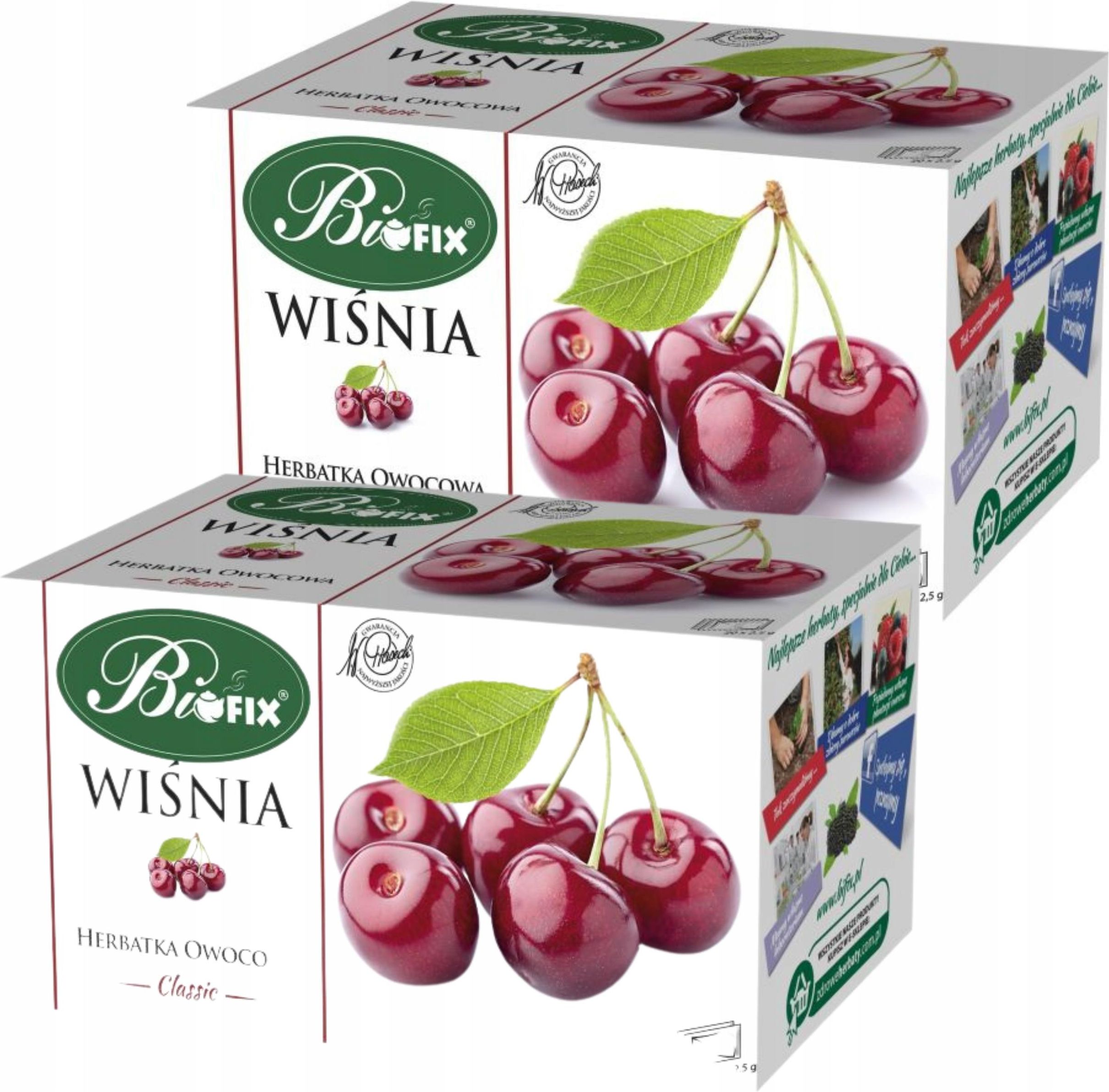 Herbata Biofix Classic Wiśnia 25x2g - Ceny i opinie - Ceneo.pl