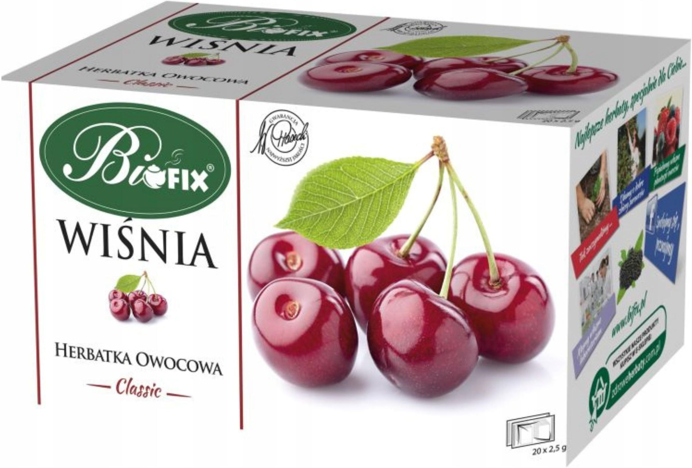 Herbata Biofix Classic Wiśnia 25x2g - Ceny i opinie - Ceneo.pl