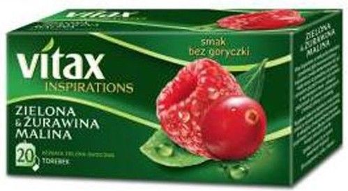 Herbata Vitax Herbata Zielona z Żurawiną i Maliną (20x1,5g) - Ceny i ...