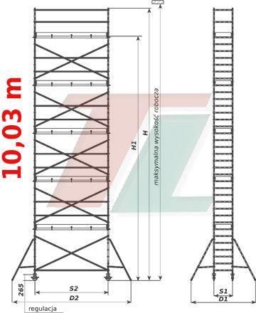Drabex Rusztowanie przejezdne RA 1120 TYP 313A RA-1120-313A - Opinie i ...