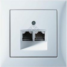 Gniazdo elektryczne Berker Gniazdo Komputerowe Rj45 Podwójne Kwadrat ...