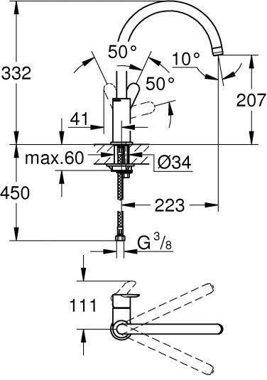 GROHE BauEdge 31367000 - Bateria kuchenna, typ Stojące - Opinie i ceny ...