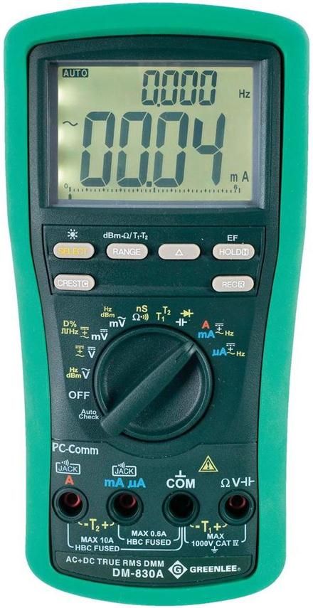 Miernik uniwersalny GreenLee Multimetr cyfrowy DM-830A, CAT IV 1000 V ...