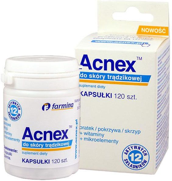 ACNEX, 120 kapsułek - Opinie i ceny na Ceneo.pl