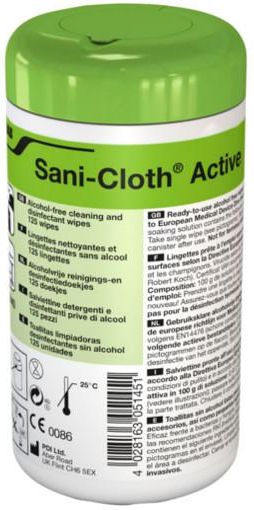 Ecolab Sani-Cloth Active Chusteczki Do Dezynfekcji I Mycia Sprzętu 125 ...