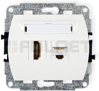 Gniazdo elektryczne Karlik Trend Gniazdo Multimedialne HDMI ...