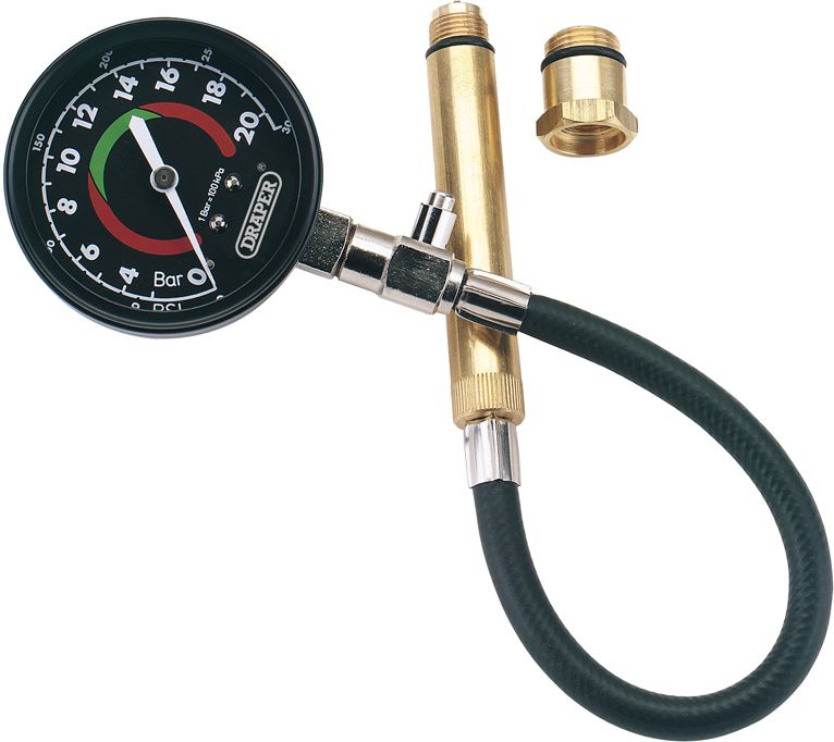 Tester pomiaru kompresji w silniku benz. (0-21bar) Draper 37442 ...