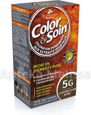 COLOR&SOIN Farba do włosów 5 g jasno złocisty szatyn 135ml - Opinie i ...