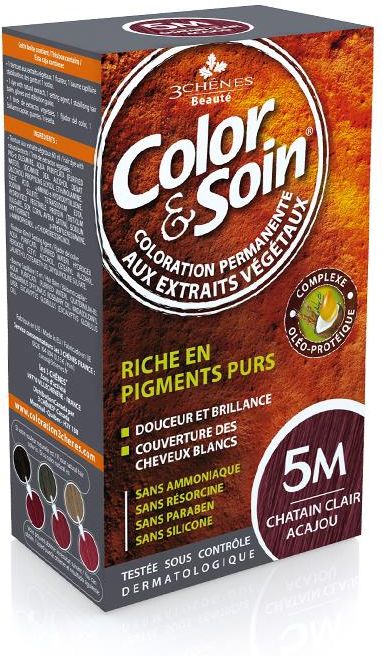 COLOR&SOIN Farba do włosów 5M mahoniowy jasny kasztan 135ml - Opinie i ...