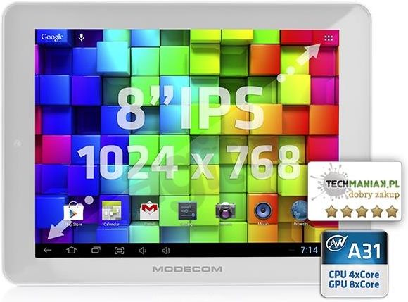 Tablet MODECOM Freetab 8014 Ips X4 Biały (TAB-MC-TAB-8014-IPS-X4-WHI ...