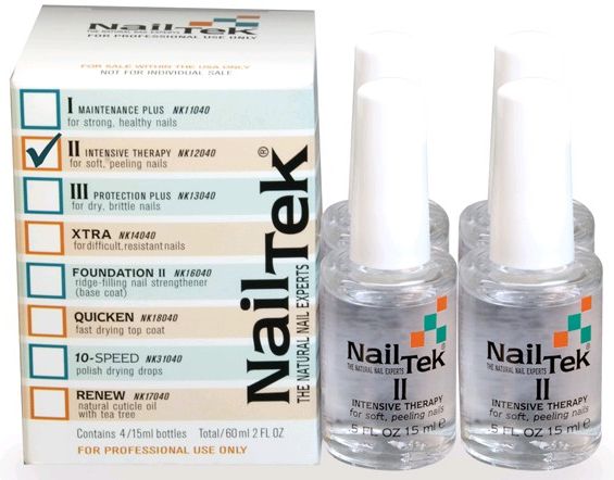 NAIL TEK INTENSIVE THERAPY II NAILTEK 4 x 15 ml - Opinie i ceny na Ceneo.pl
