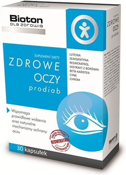 BIOTON Zdrowe Oczy prodiab 30 kapsułek - Opinie i ceny na Ceneo.pl
