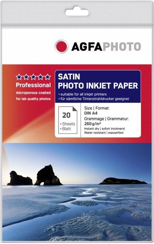 Papier fotograficzny AgfaPhoto Professional Photo Paper 260 g Satin A 4 ...