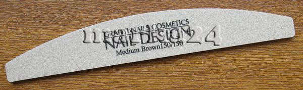 Grafiti Nails Cosmetics Pilnik szeroki Moon Medium Brown 150/150 ...