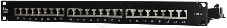 A-LAN Patch panel FTP 24 porty LSA kat.6 (PK010) - Elementy montażowe ...