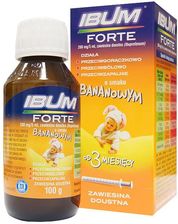 Ibum Forte 200mg/5ml syrop bananowy 100g - Opinie i ceny na Ceneo.pl