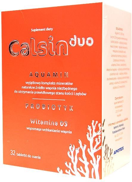 Calsin Duo 32 tabletki do ssania - Opinie i ceny na Ceneo.pl