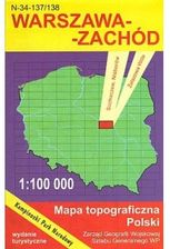WzKart: WARSzAWA - zACHÓD 1:100 000 mapa topograficzna Polski wydanie ...