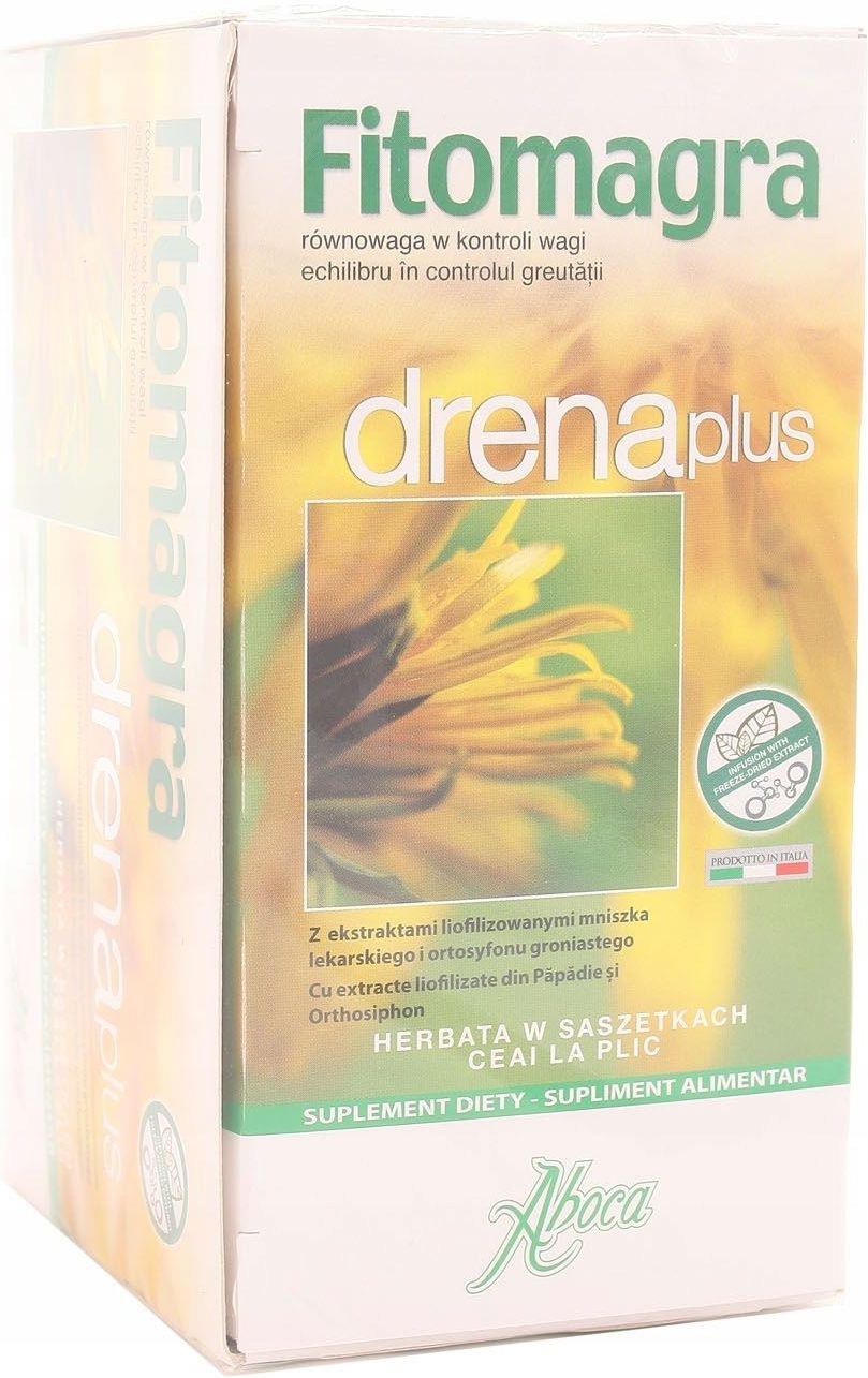 Aboca Fitomagra Drena herbatka - 20 saszetek - Opinie i ceny na Ceneo.pl