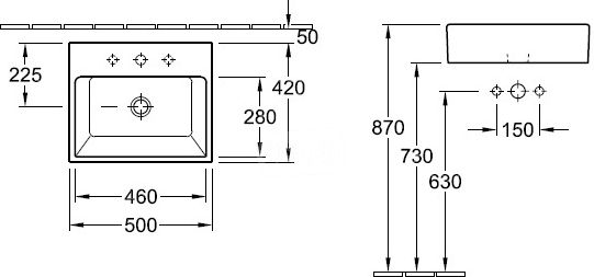 Umywalka Villeroy&Boch Memento 50x42 513550R1 - Opinie i ceny na Ceneo.pl