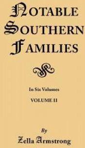 Notable Southern Families. Volume II - Literatura obcojęzyczna - Ceny i ...