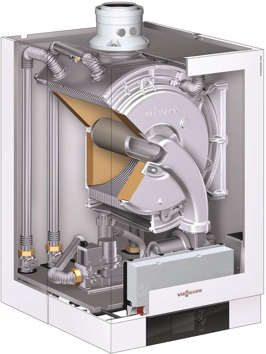 Kocioł grzewczy Viessmann Vitodens 200-W B2HA 32-150 kW + Vitotronic ...