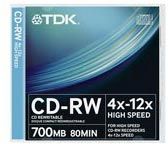 Nośnik danych PLYTA TDK CDRW 700MB 12X SLIM CASE x5 (CD-RW700HSCA5-L) - Opinie i ceny na Ceneo.pl
