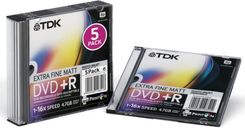 Nośnik danych Płyta TDK DVD+R 4,7GB do nadruku Photo Slim - Opinie i ceny na Ceneo.pl
