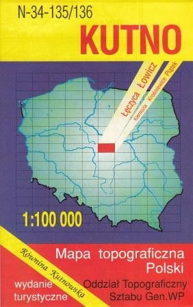 Kutno Równina Kutnowska mapa 100 000 WzKart - Ceny i opinie - Ceneo.pl