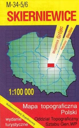 Skierniewice mapa 1:100 000 WzKart - Ceny i opinie - Ceneo.pl