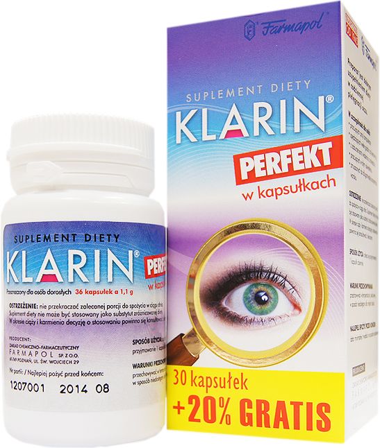 Klarin Perfekt 30 + 6 kapsułek - Opinie i ceny na Ceneo.pl