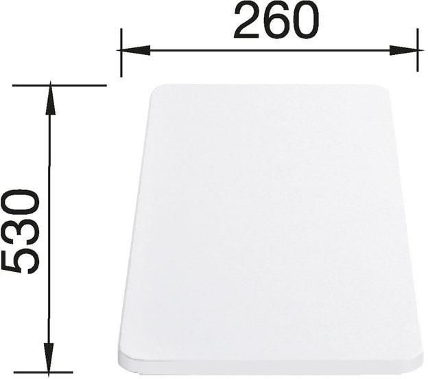 Blanco Deska Z Tworzywa Biała 530x260 (217611) - Opinie i atrakcyjne ...