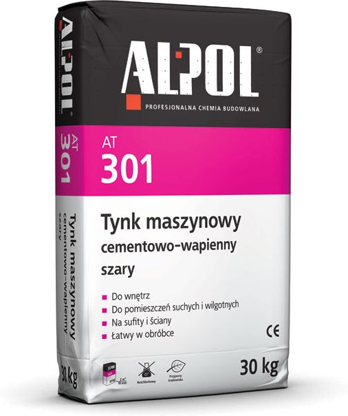 Tynk ALPOL Tynk cementowo-wapienny AT 301 szary 30kg - Opinie i ceny na ...