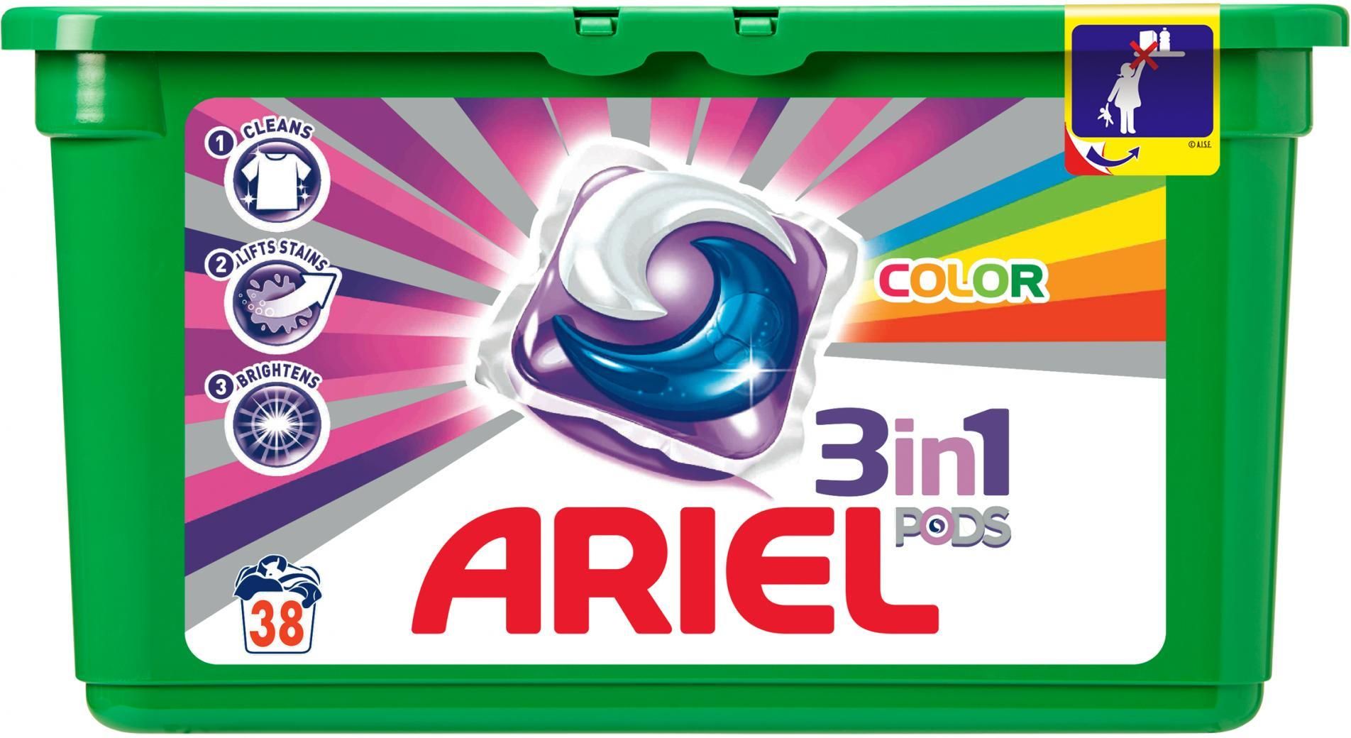Ariel Color & Style Kapsułki do prania jasnych tkanin 38 prań - Opinie ...