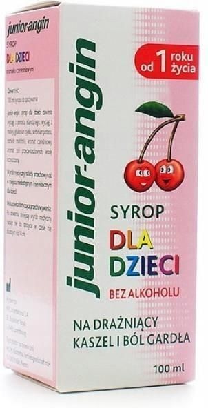 Junior-angin syrop dla dzieci 100ml - Opinie i ceny na Ceneo.pl