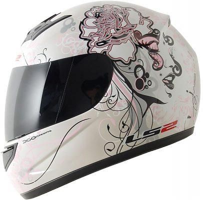 Kask motocyklowy Kask LS2 FF350 STARDUST 3 NEW BR biało-różowy połysk ...