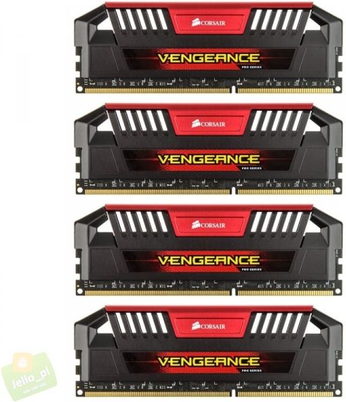 CORSAIR DIMM 32 GB DDR3-1600 QUAD-KIT , VENGEANCE PRO RED ...