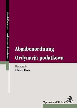 Ordynacja podatkowa Abgabenordnung - Adrian Cloer (E-book) - Ceny i ...