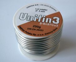 Unipak Lut miękki nr3 sn97 cu3 ęr.3,0mm 250g 4514280 - Opinie i ceny na ...
