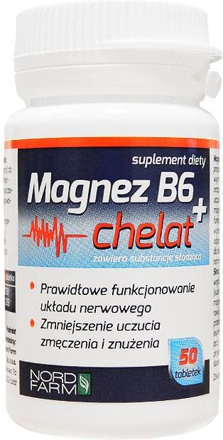 Magnez B6 + Chelat, 50 tabletek - Opinie i ceny na Ceneo.pl