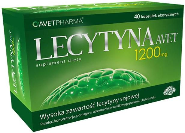 Kapsułki Lecytyna 1200 Mg Avet 40 szt. - Opinie i ceny na Ceneo.pl