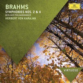 Płyta kompaktowa Berliner Philharmoniker; Herbert Von Karajan - Brahms - Symphonies 2 & 4 (CD ...