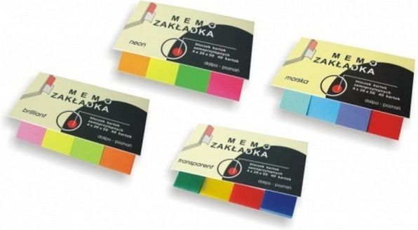 Dalpo Zakładki Indeksujące 20X50 Memo Brilliant 4 Kolory - Ceny i ...