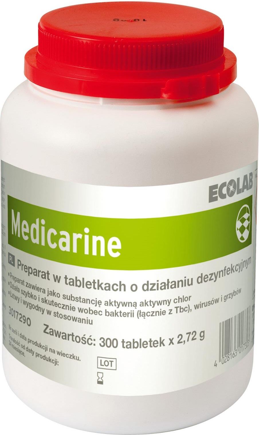 Ecolab MEDICARINE tabletki do dezynfekcji powierzchni 300szt - Opinie i ...