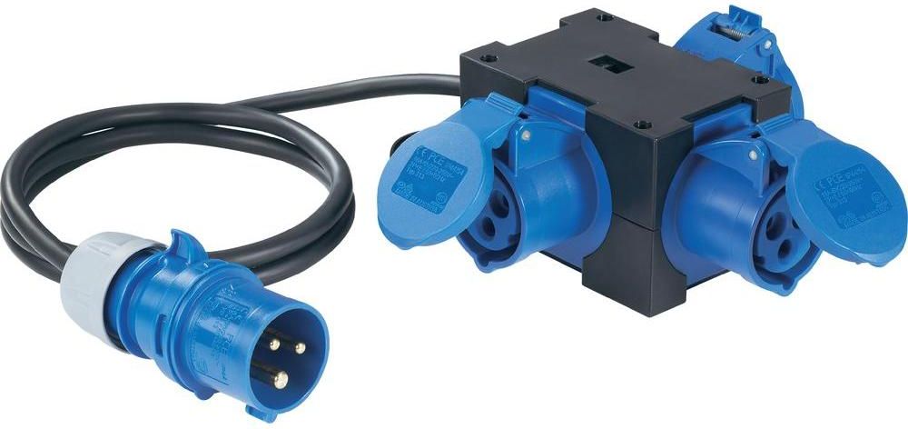 Rozdzielnia Pce Adapter 9430155 230V 16A Ip44 3x Gniazdo Cee 16 CaraA 3 ...